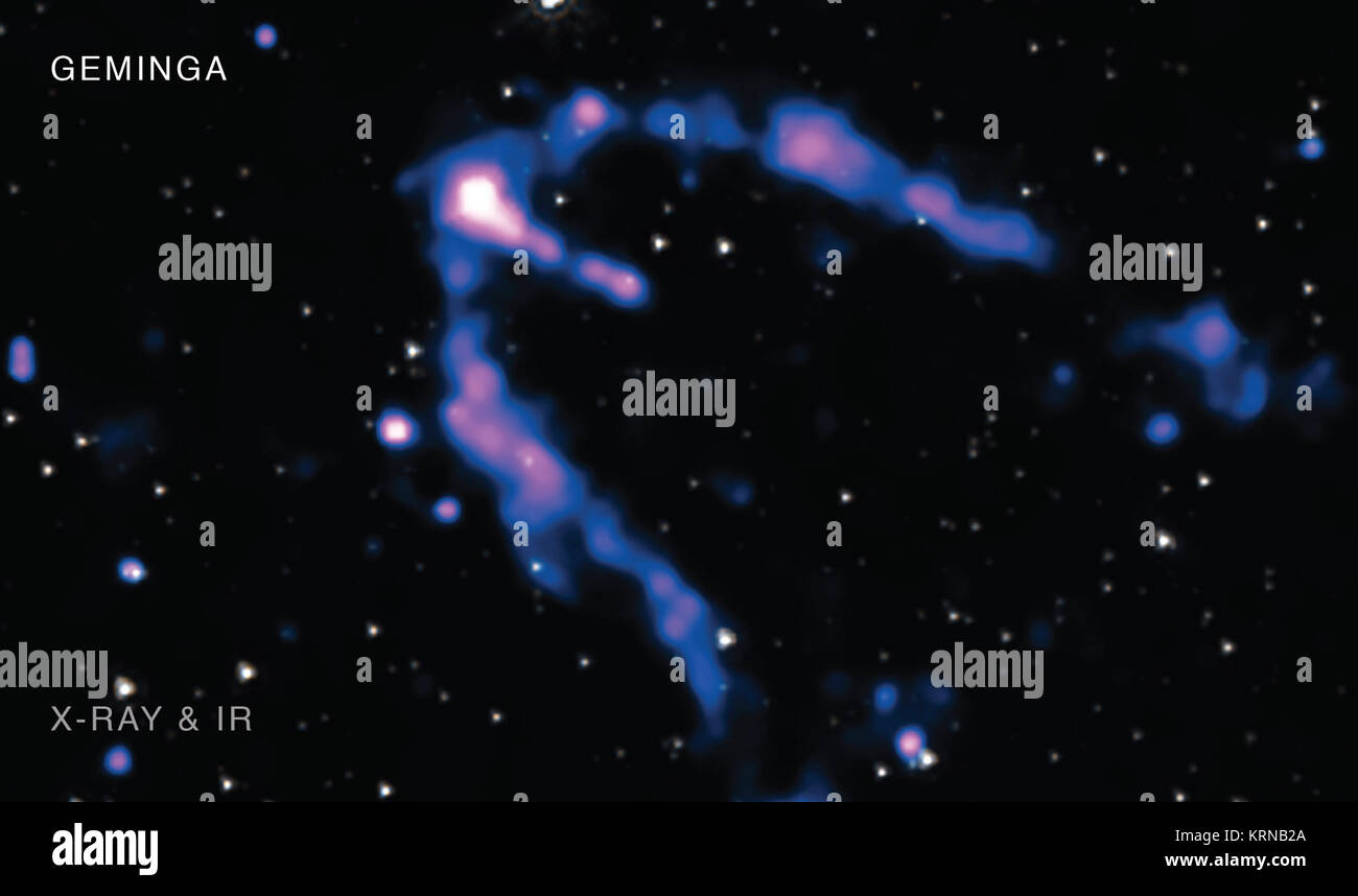 Geminga by Chandra and Spitzer Stock Photo - Alamy