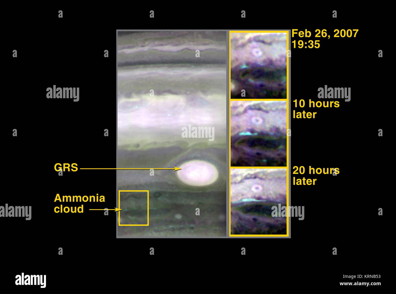 PIA09340 - Probing Storm Activity on Jupiter Stock Photo - Alamy