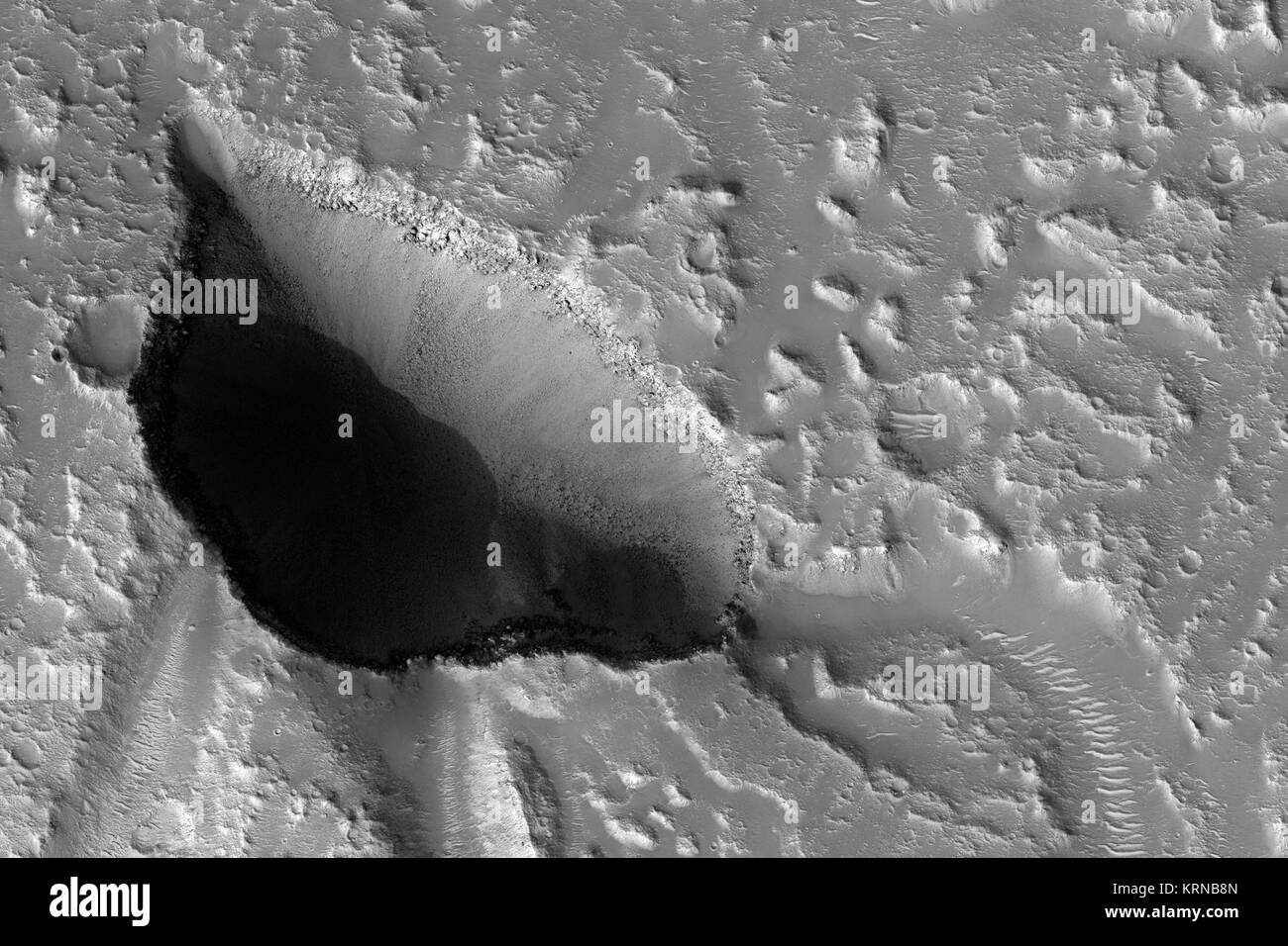 PIA11704 - Pits and Channels of Hebrus Valles Stock Photo - Alamy