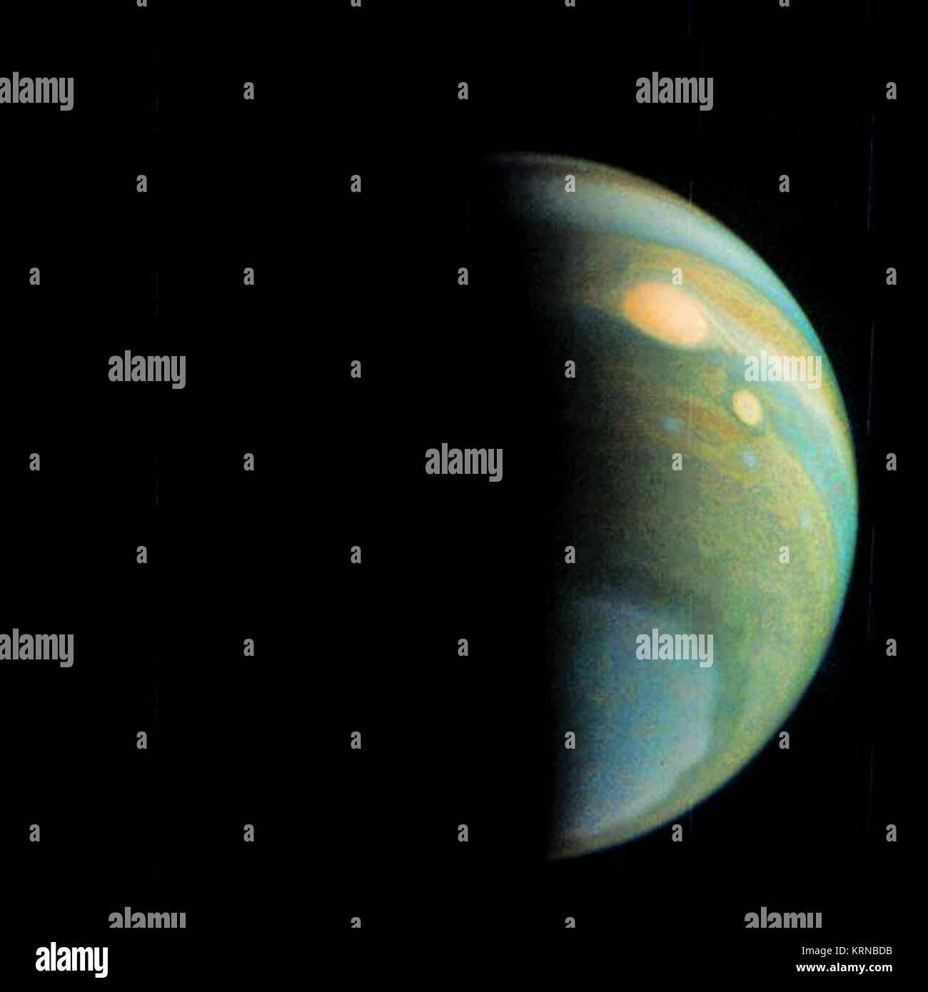 PIA21379 - Jupiter Polar Haze in False Color Stock Photo - Alamy