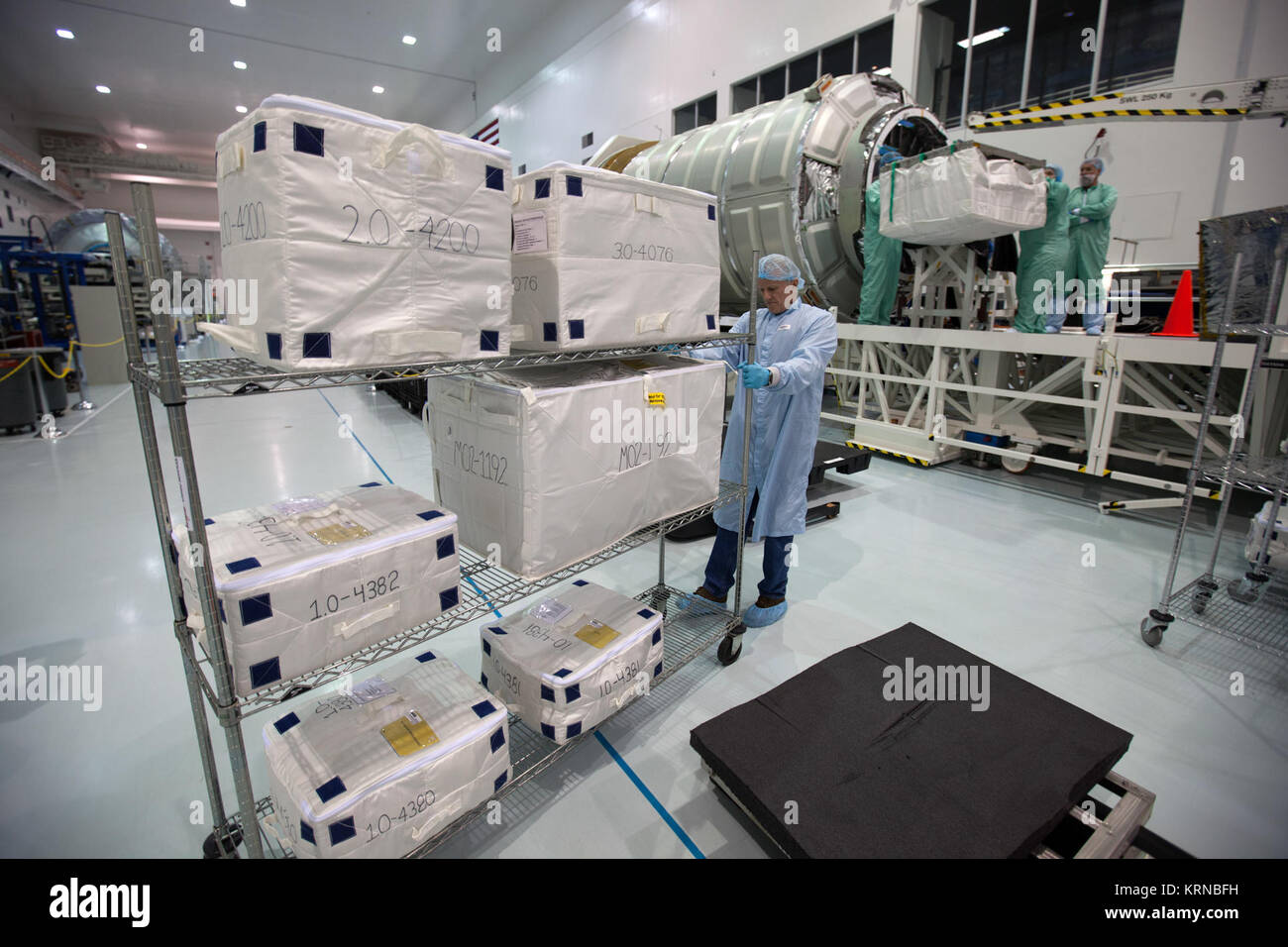 In the Space Station Processing Facility at NASA's Kennedy Space Center ...