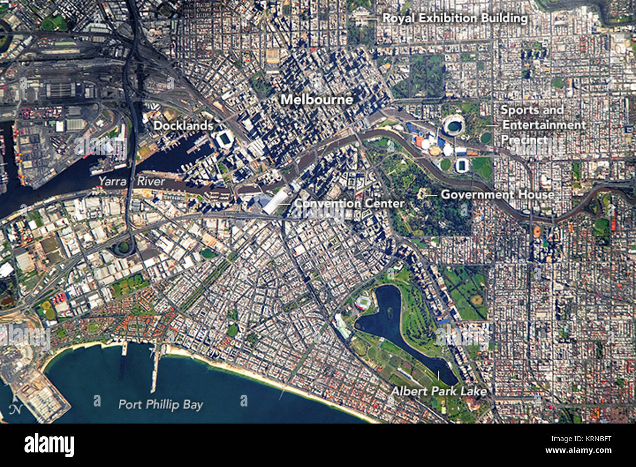 Melbourne satellite hi-res stock photography and images - Alamy