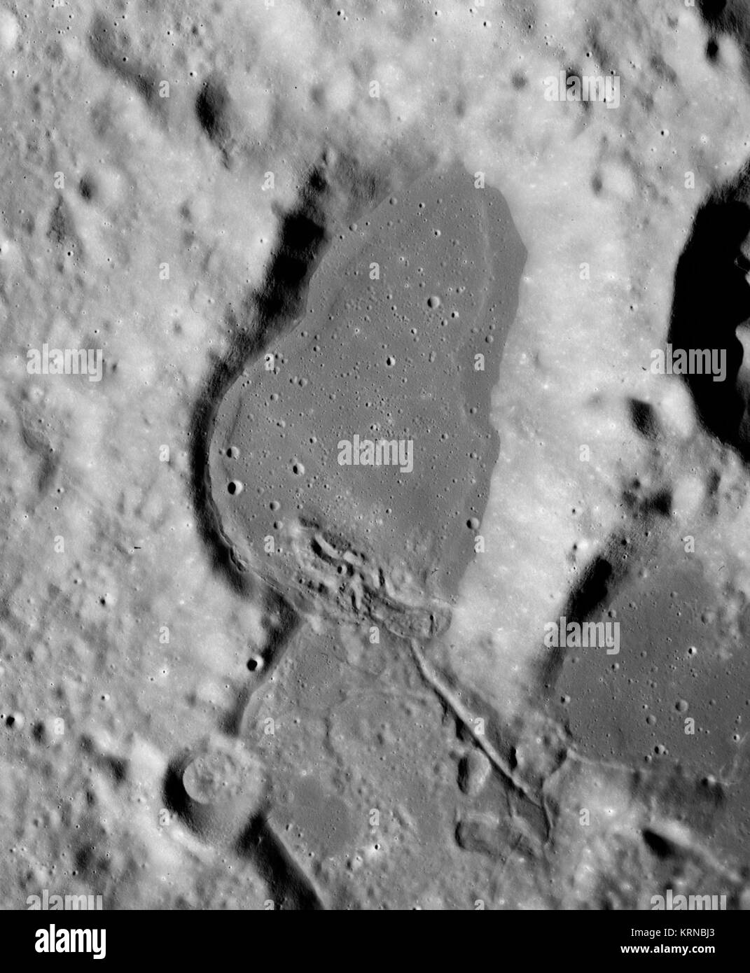 Bowditch crater AS15-M-2220 Stock Photo - Alamy