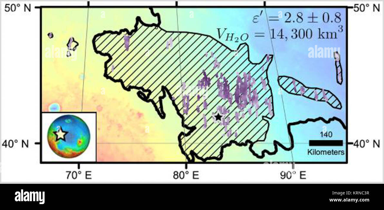 Mars ice map hi-res stock photography and images - Alamy