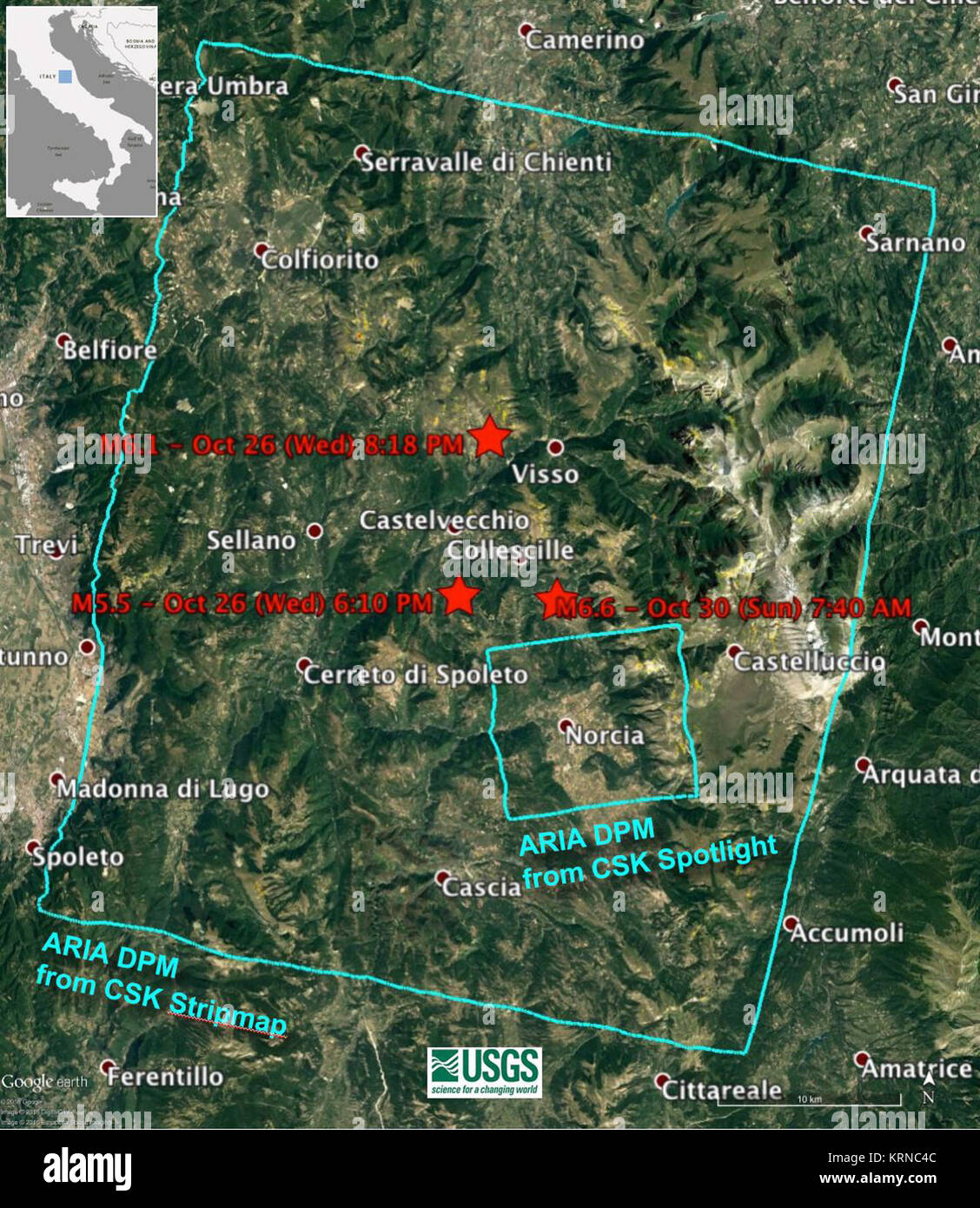 PIA15374 - NASA's Damage Proxy Map to Assist with Italy Earthquake ...