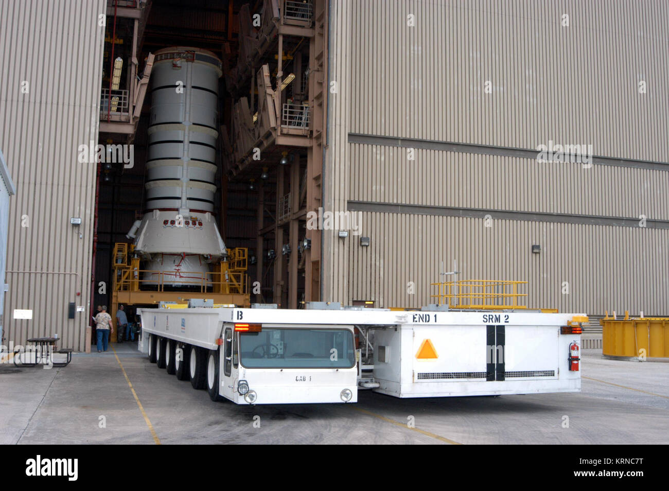 KAMAG transporting moving a Space Shuttle Solid Rocket Boosters (214587 ...