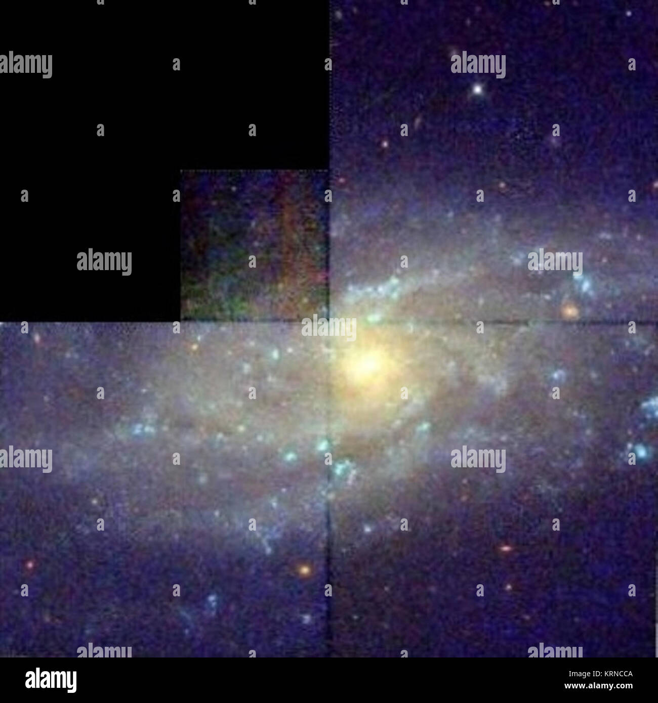 UGC 8041 color cutout hst 09042 k8 wfpc2 f814w f606w f450w wf sci Stock ...
