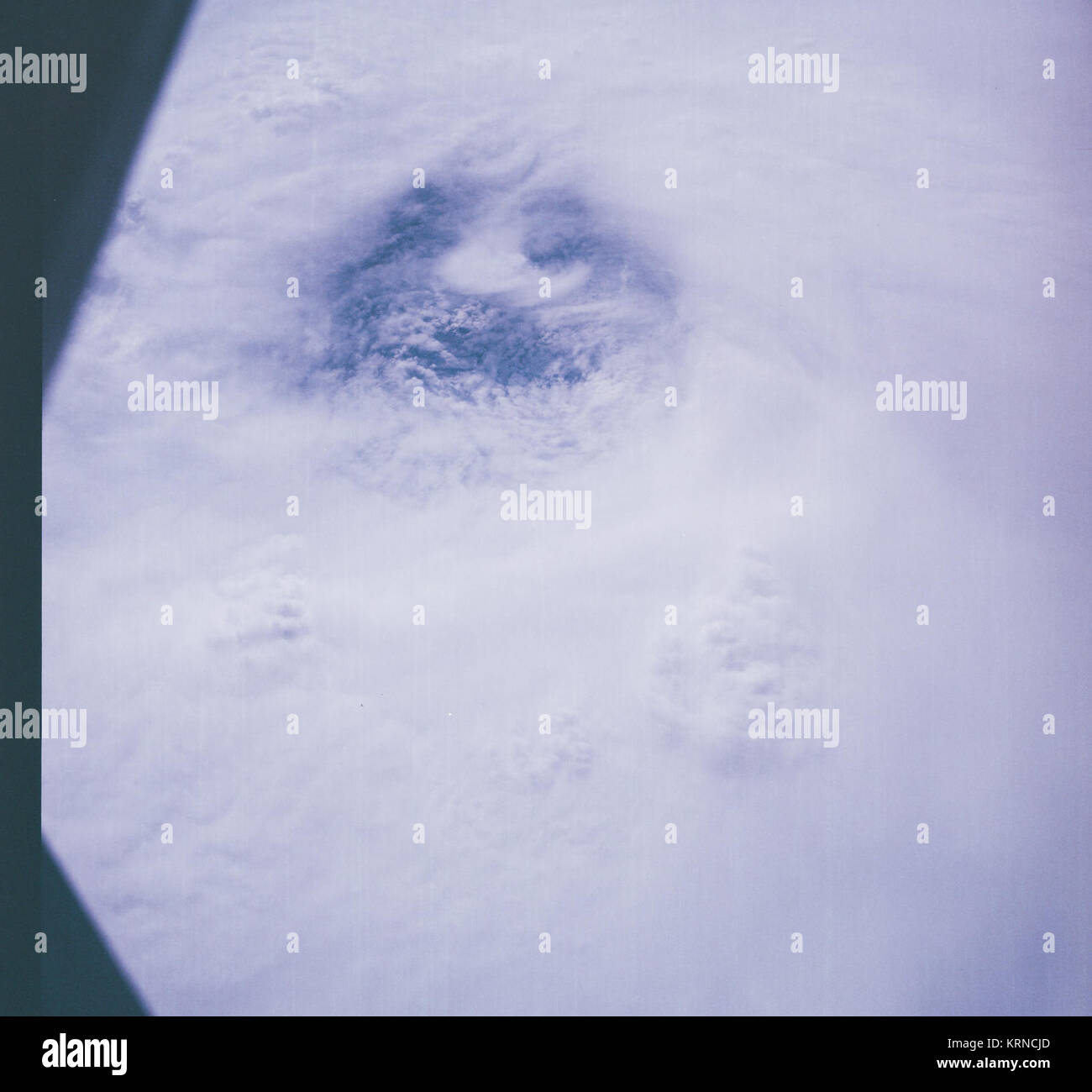 Typhoon Gloria eye from Apollo 7 Stock Photo - Alamy