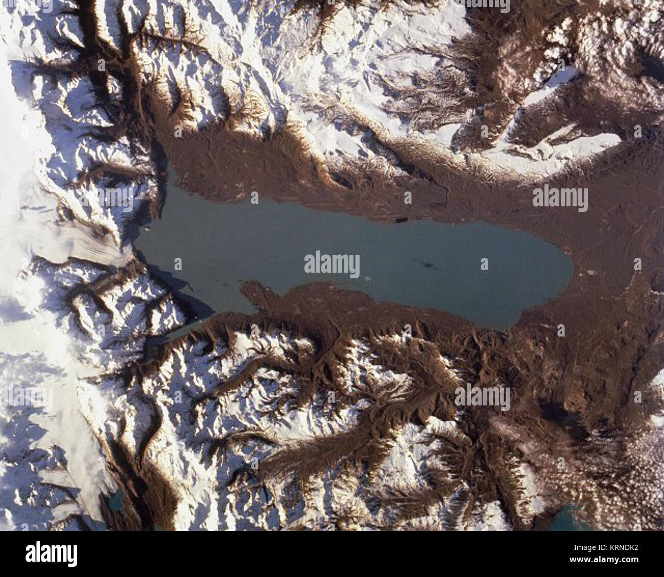 Lago Viedma NASA 1994 Stock Photo - Alamy