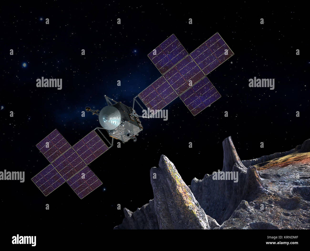 PIA21499 - Artist's Concept of Psyche Spacecraft with Five-Panel Array ...