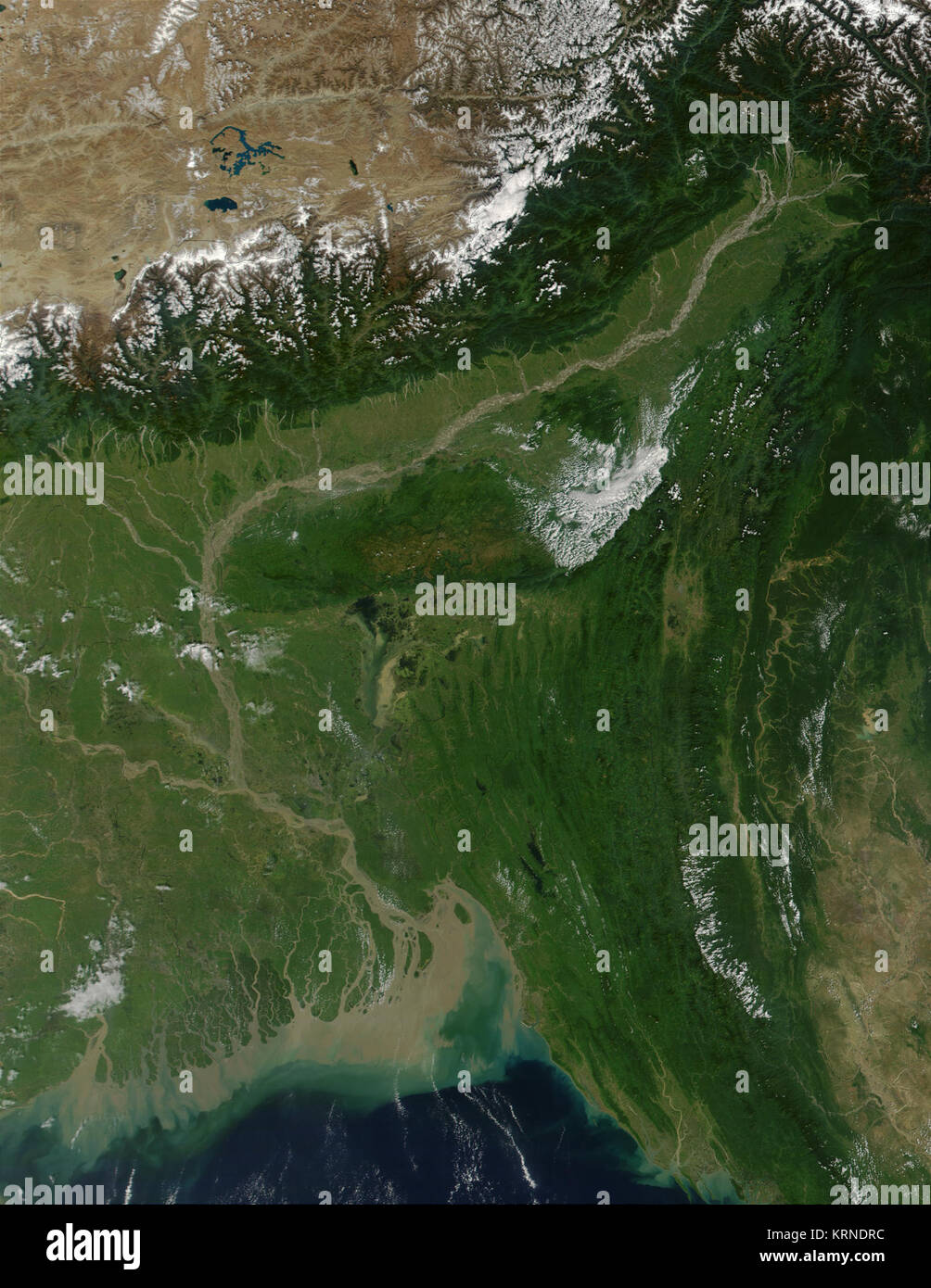 Satellite view ganges river hi-res stock photography and images - Alamy
