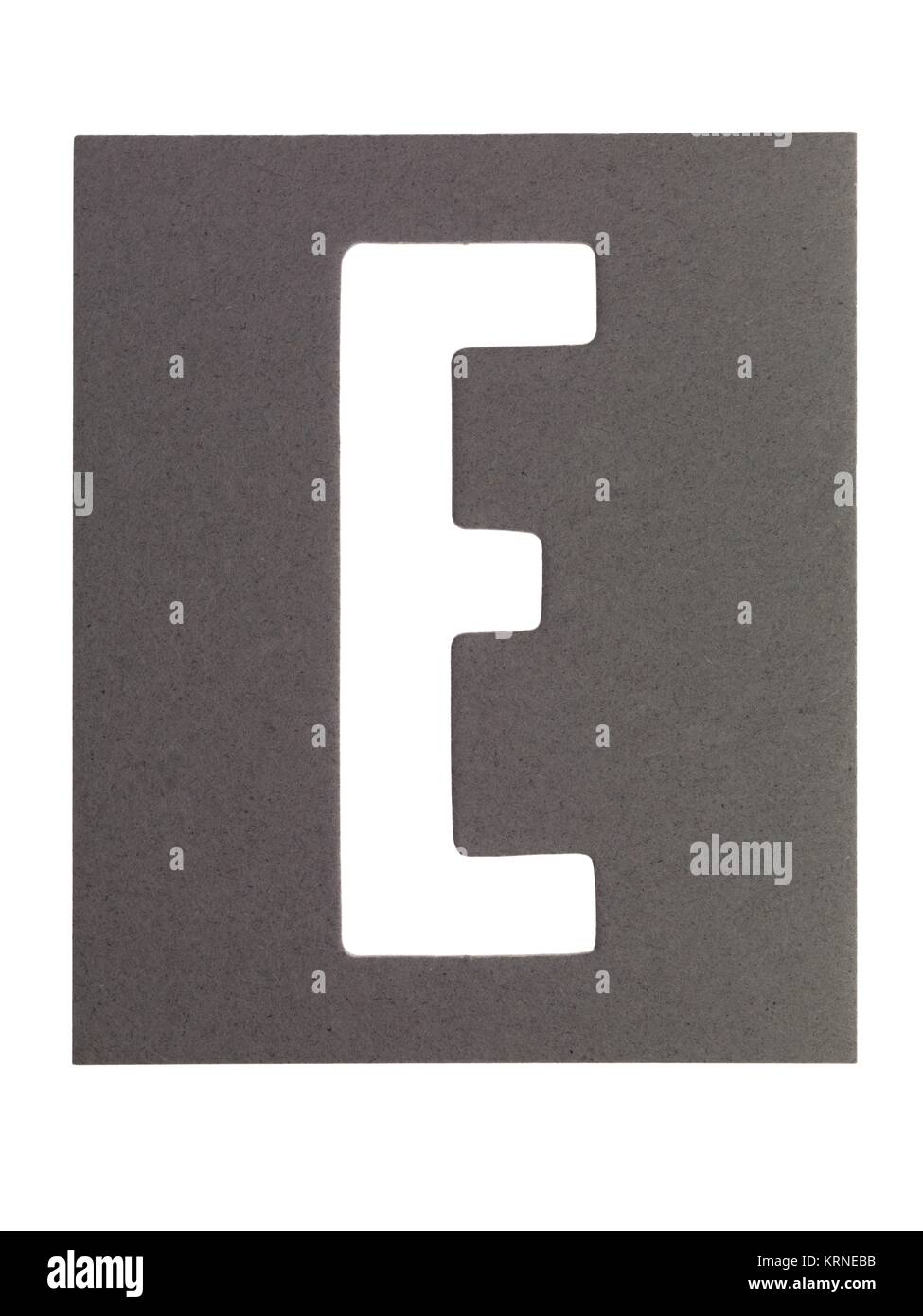 cut out letter e Stock Photo - Alamy