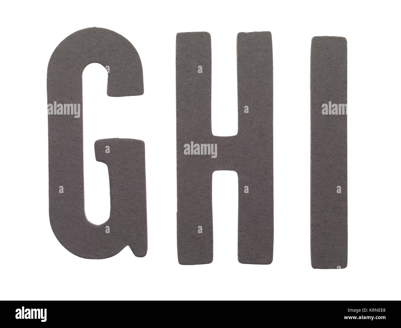 Ghi alphabet Cut Out Stock Images & Pictures - Alamy