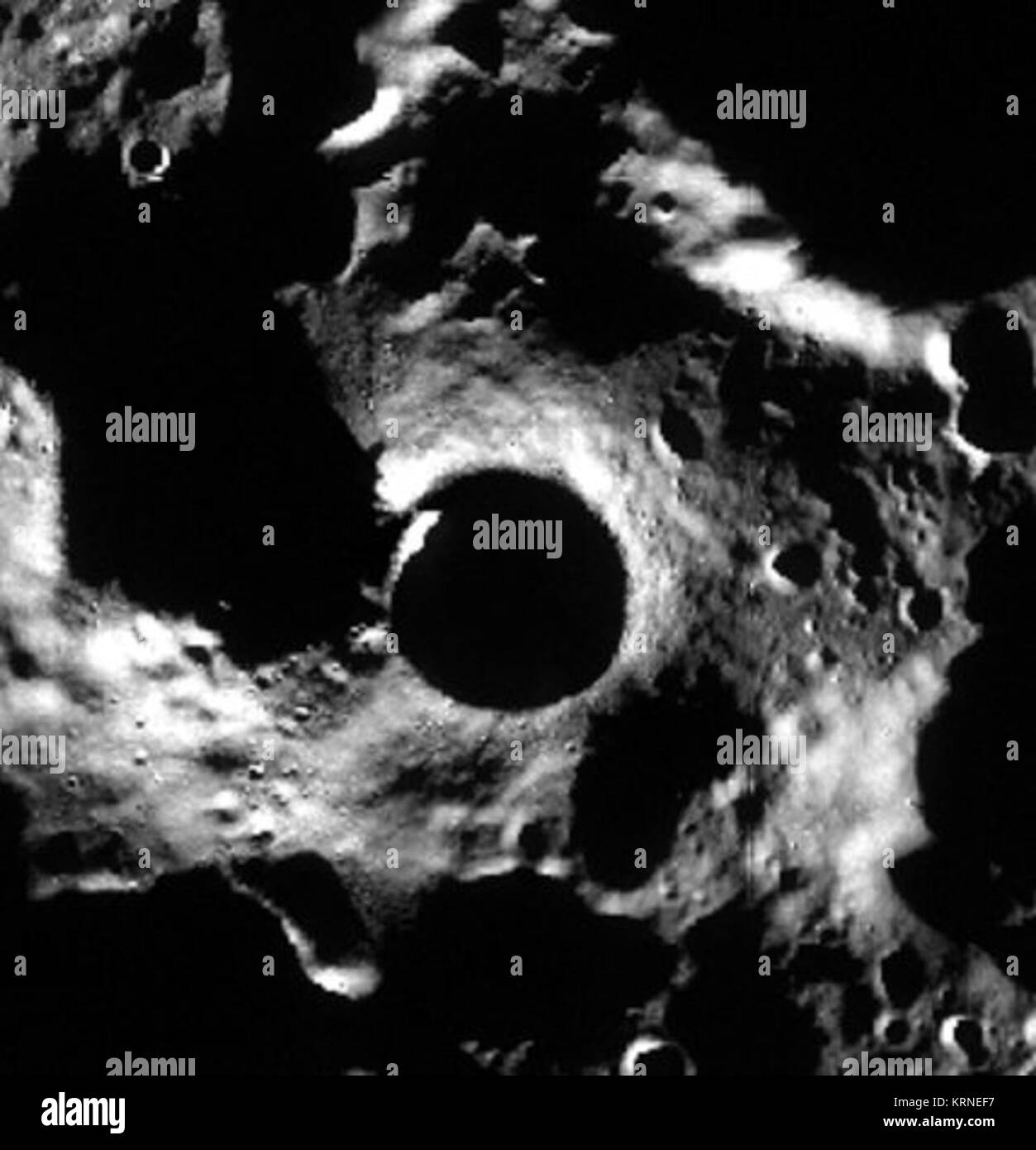 Shackleton crater moon hi-res stock photography and images - Alamy