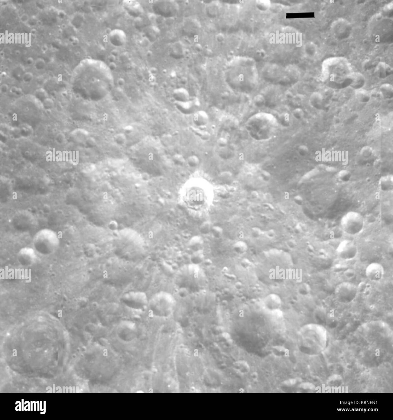 Moore F crater ray system Clementine UVVIS750nm Stock Photo - Alamy