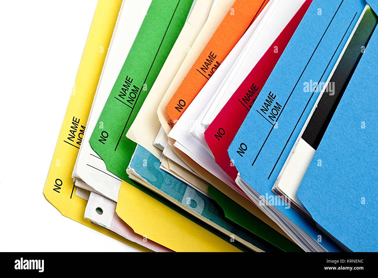 file folder closing up Stock Photo - Alamy