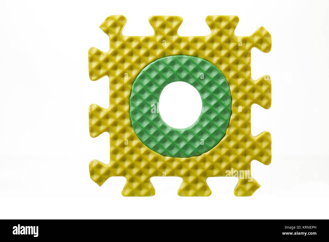 foam alphabet puzzle on letter o Stock Photo - Alamy