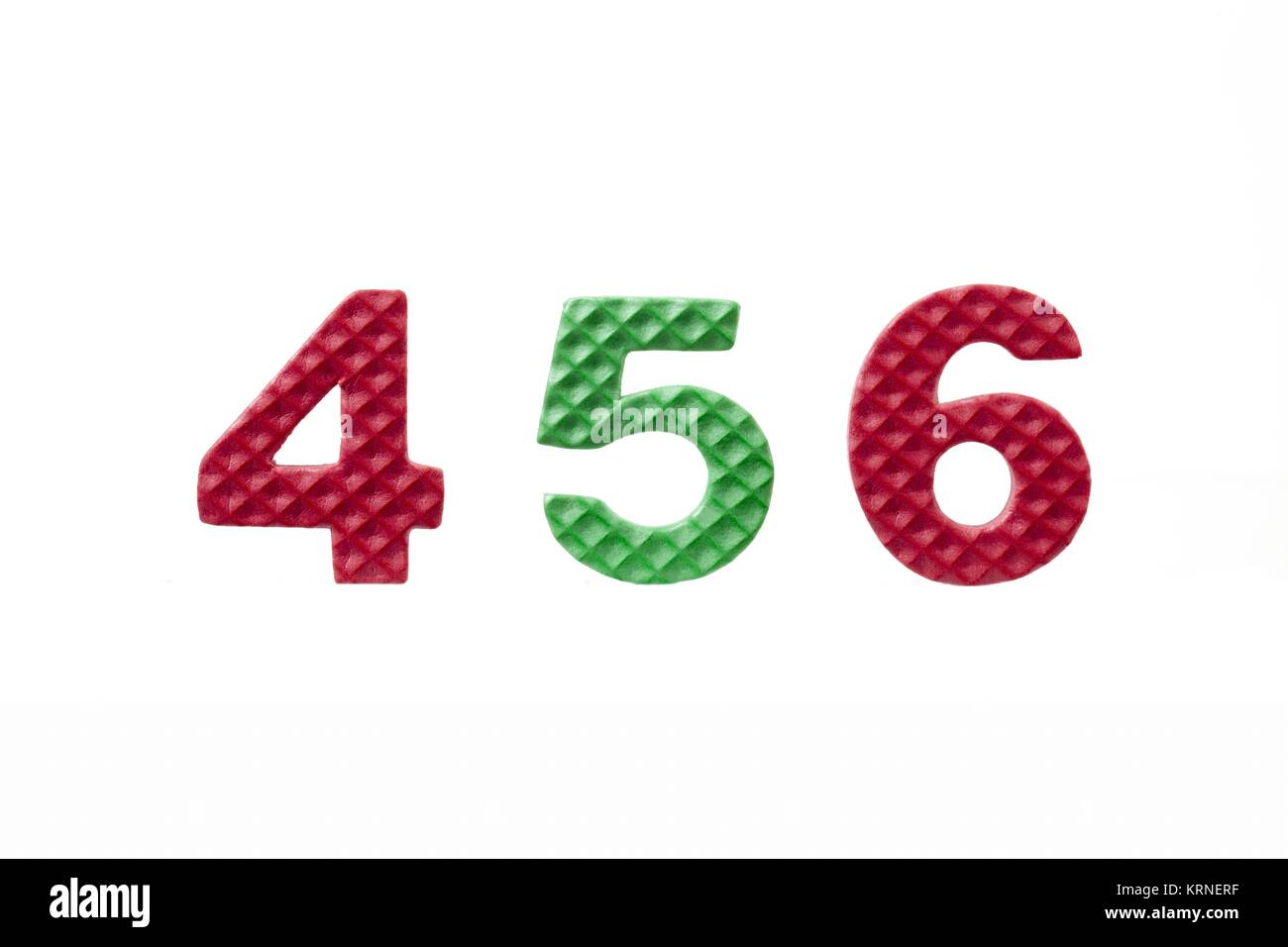 foam number tiles Stock Photo - Alamy