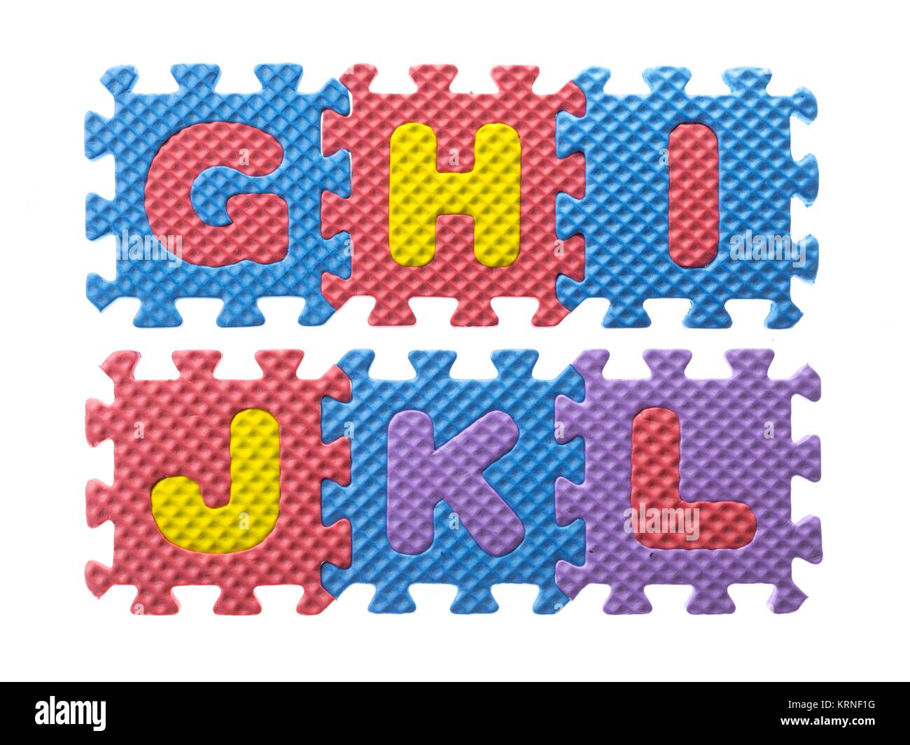 foam puzzle with colorful alphabets Stock Photo - Alamy
