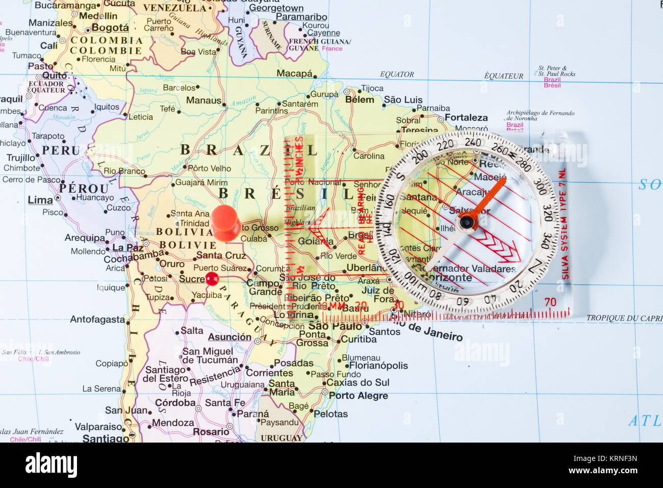 Map of sucre hi-res stock photography and images - Alamy