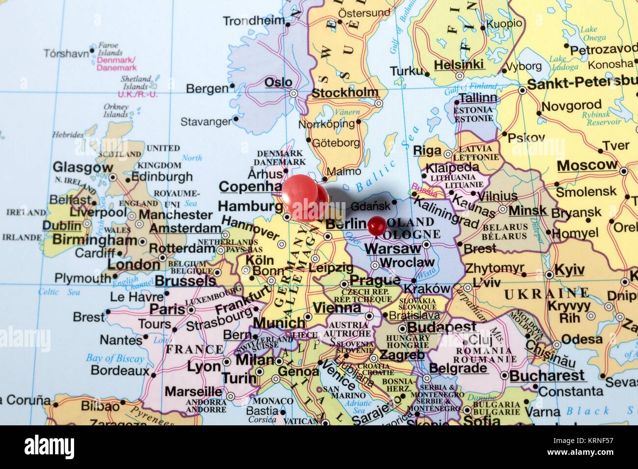 Germany map pin hi-res stock photography and images - Alamy