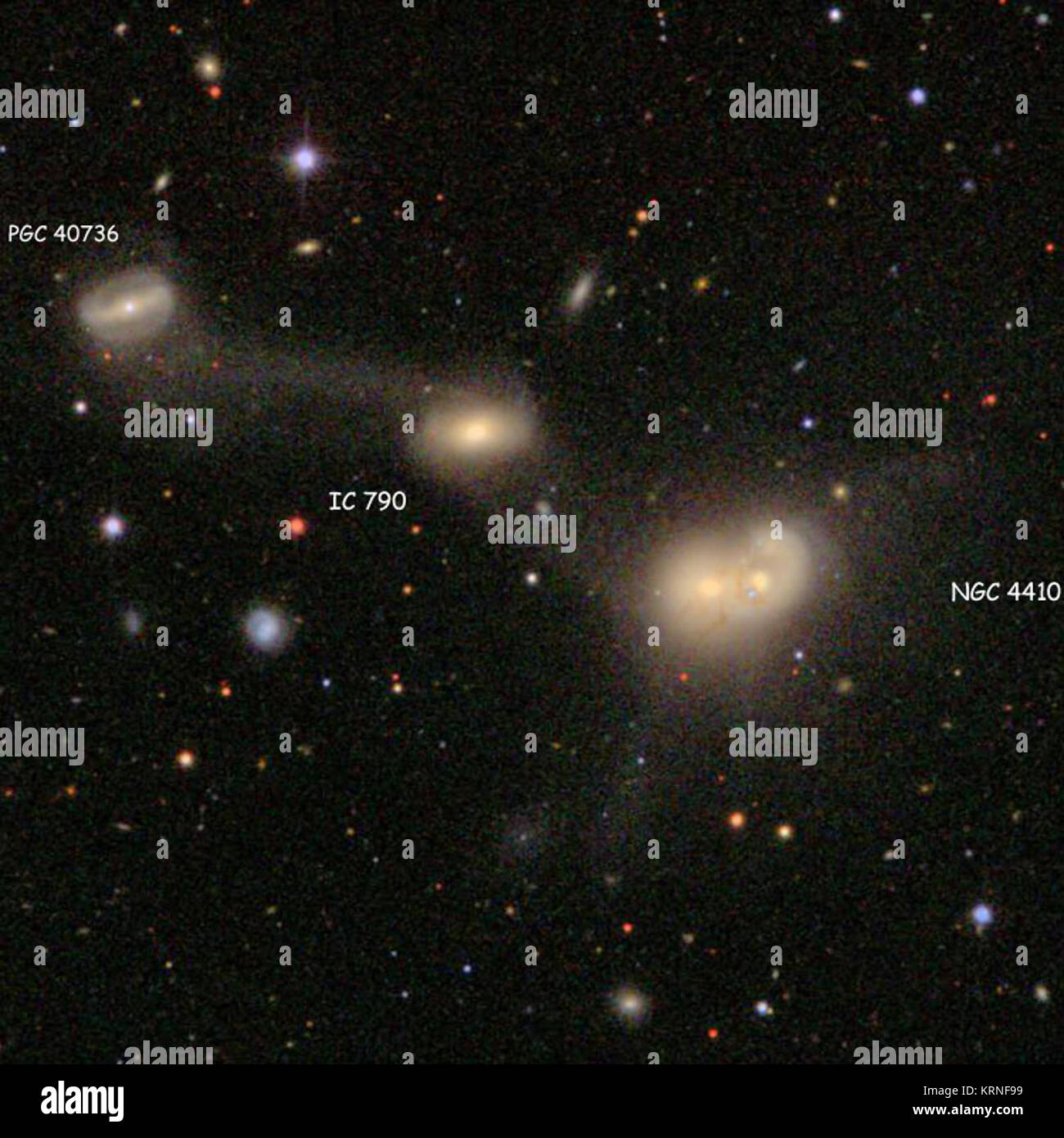 Ngc 4410 group Stock Photo - Alamy