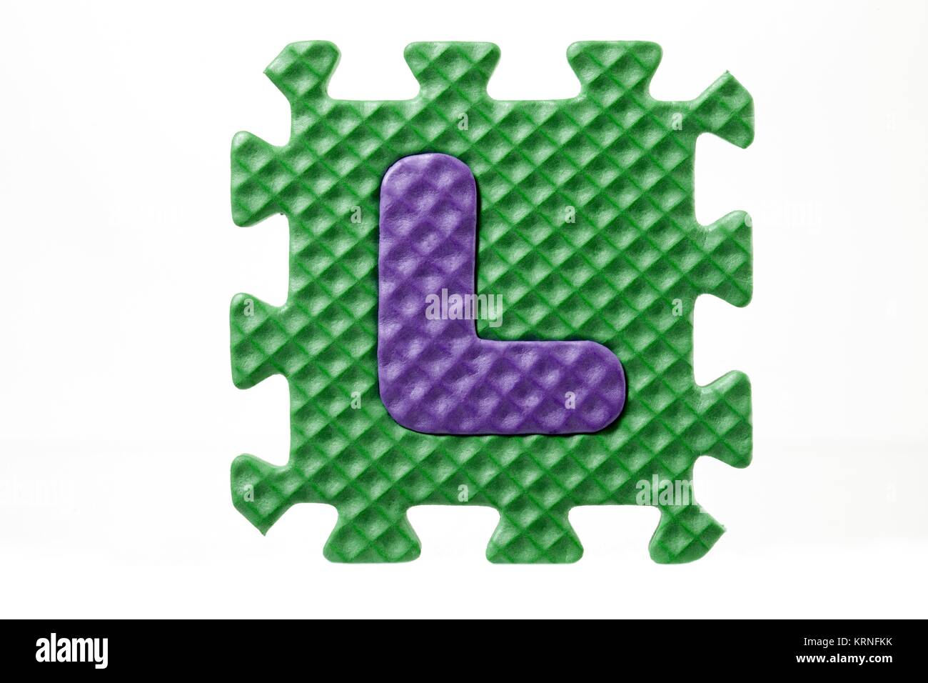 letter l rubber puzzle Stock Photo - Alamy