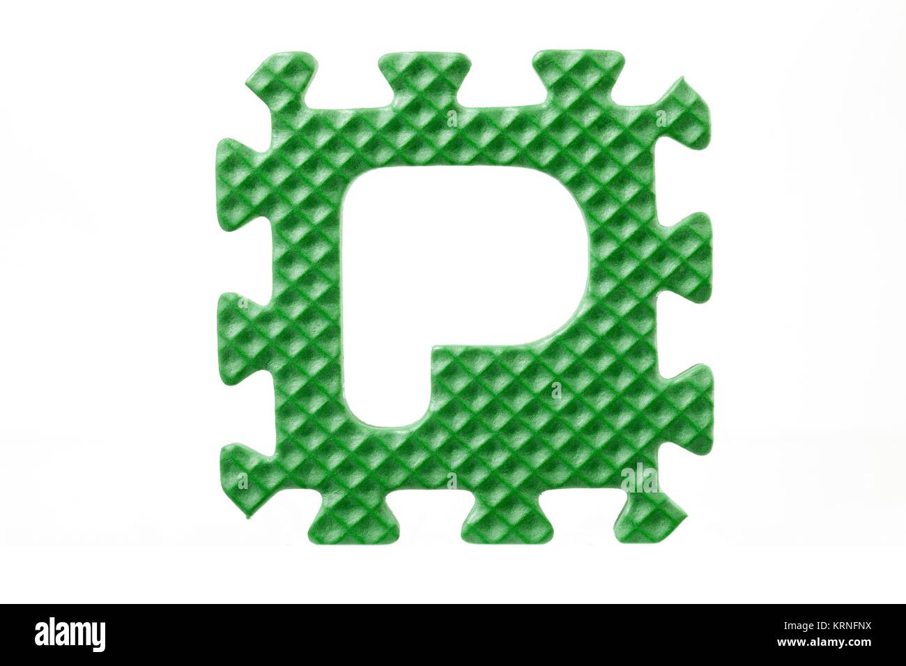 letter p rubber puzzle Stock Photo - Alamy