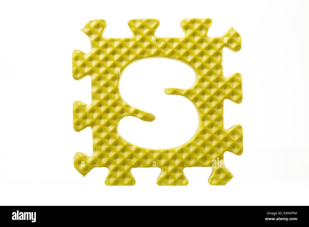 letter s on a rubber puzzle Stock Photo - Alamy