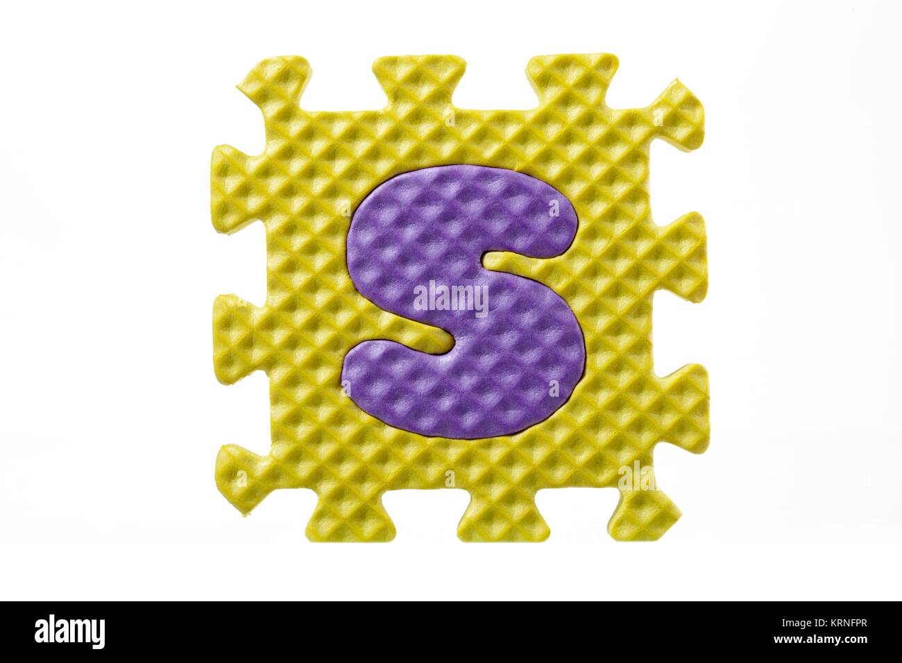 letter s rubber puzzle Stock Photo - Alamy
