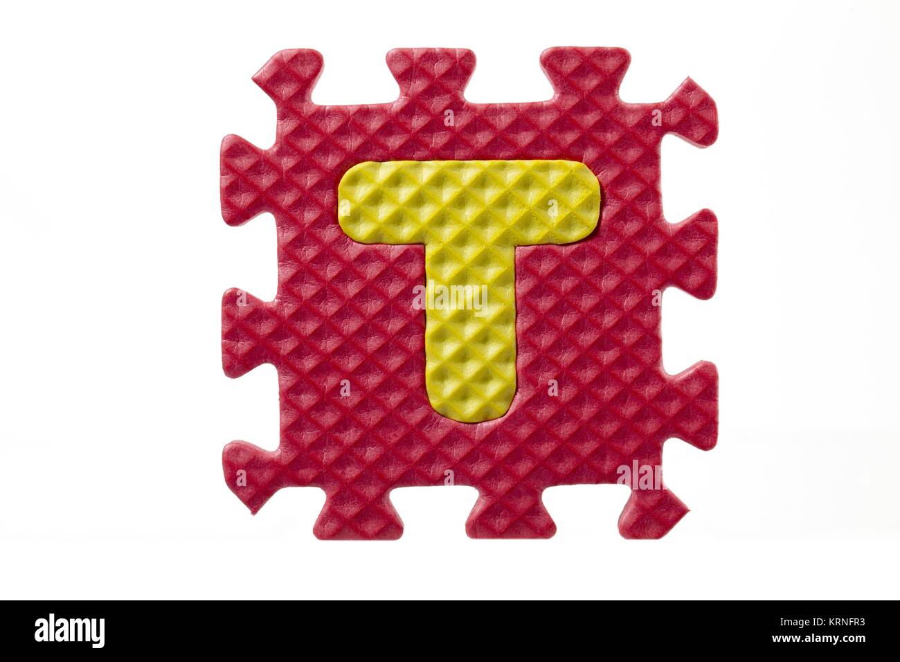 letter t rubber puzzle Stock Photo - Alamy