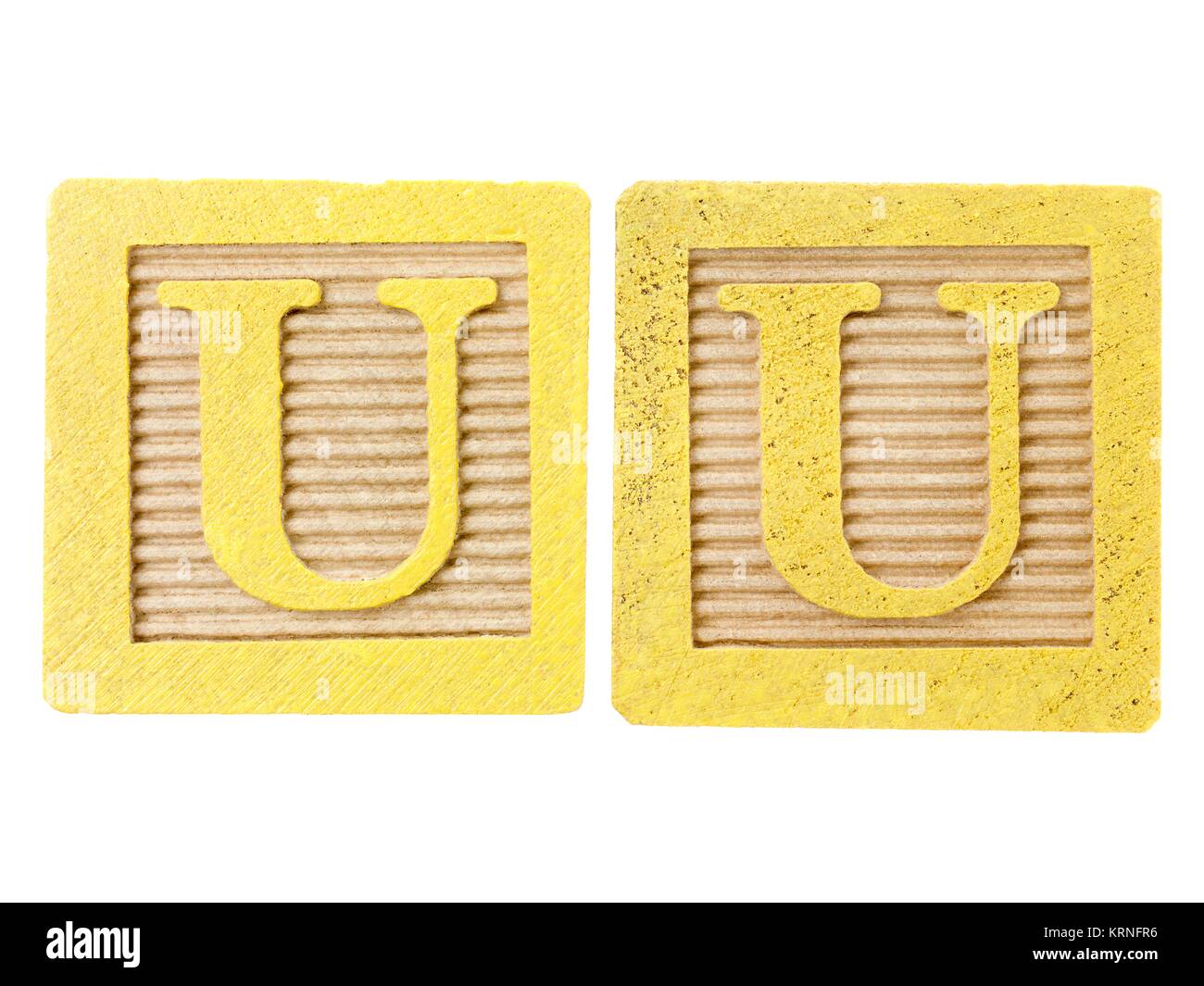 letter u cutout on cardboard Stock Photo - Alamy