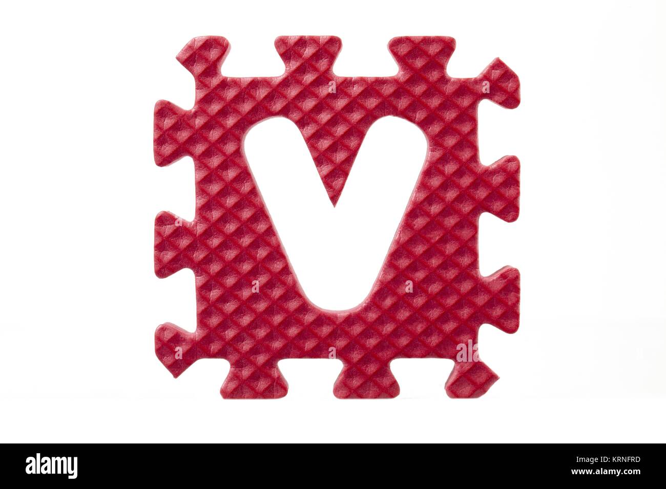 letter v foam alphabet Stock Photo - Alamy