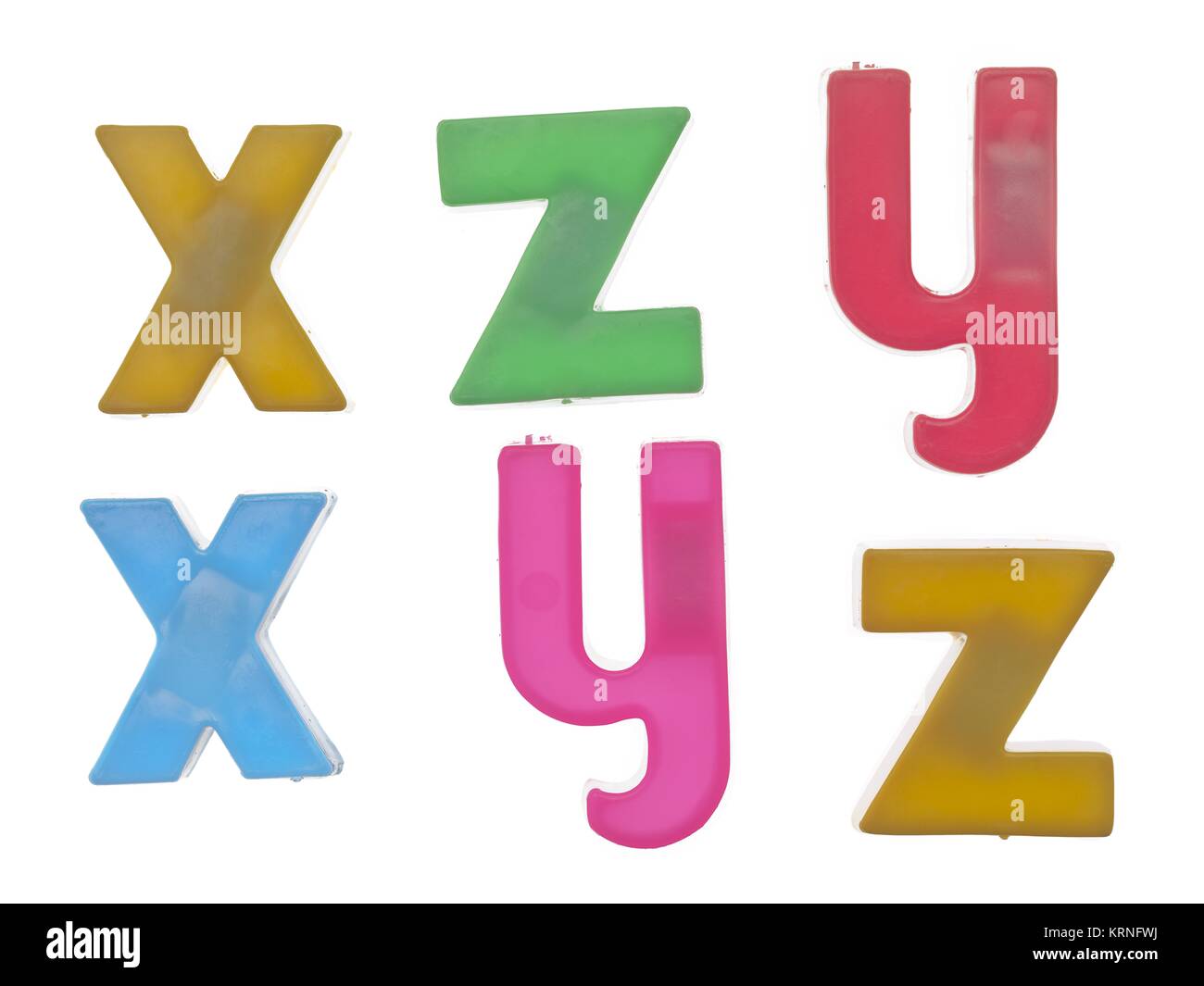 letters x y and z Stock Photo - Alamy