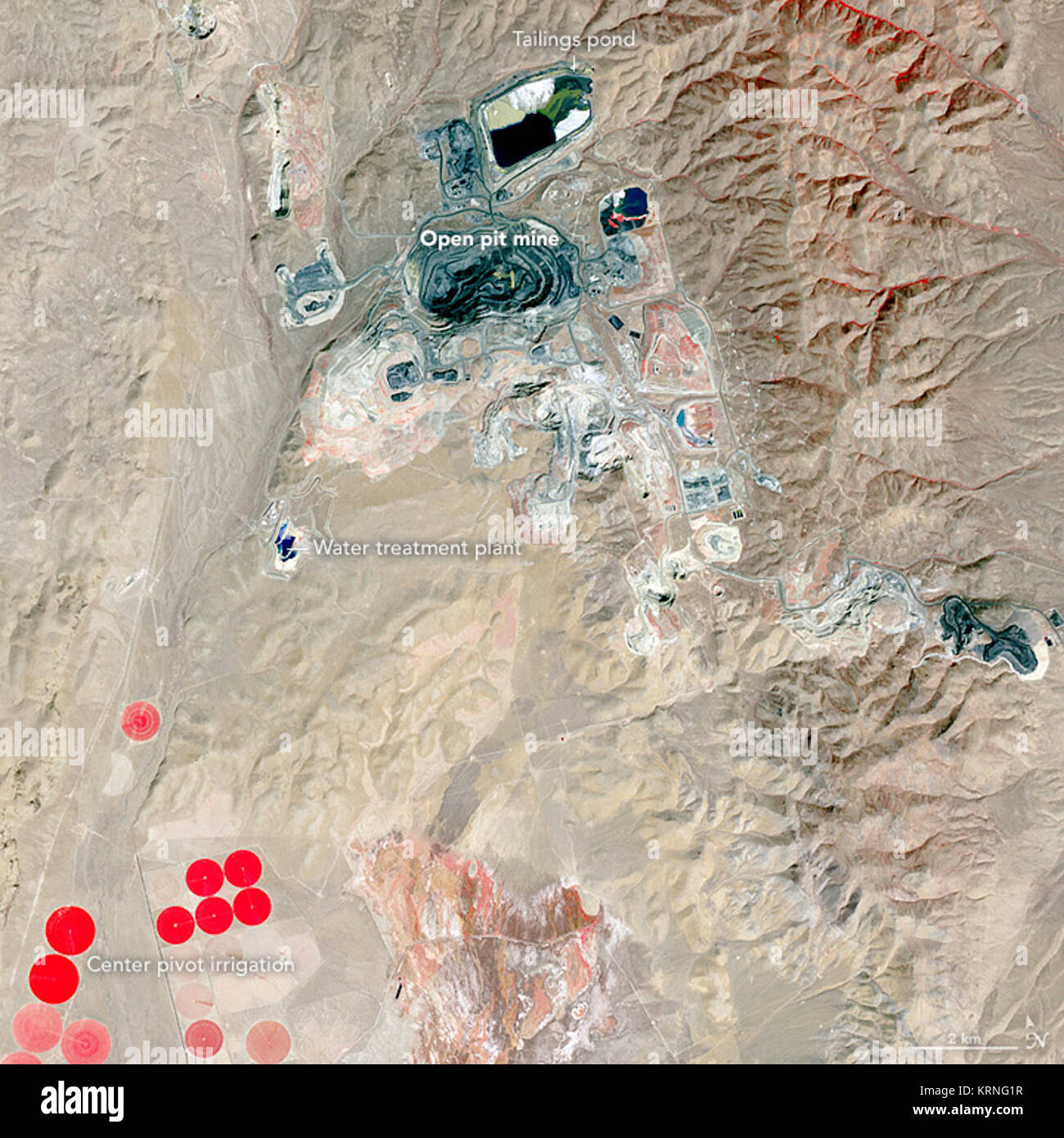 Open pit mining satellite image hi-res stock photography and images - Alamy