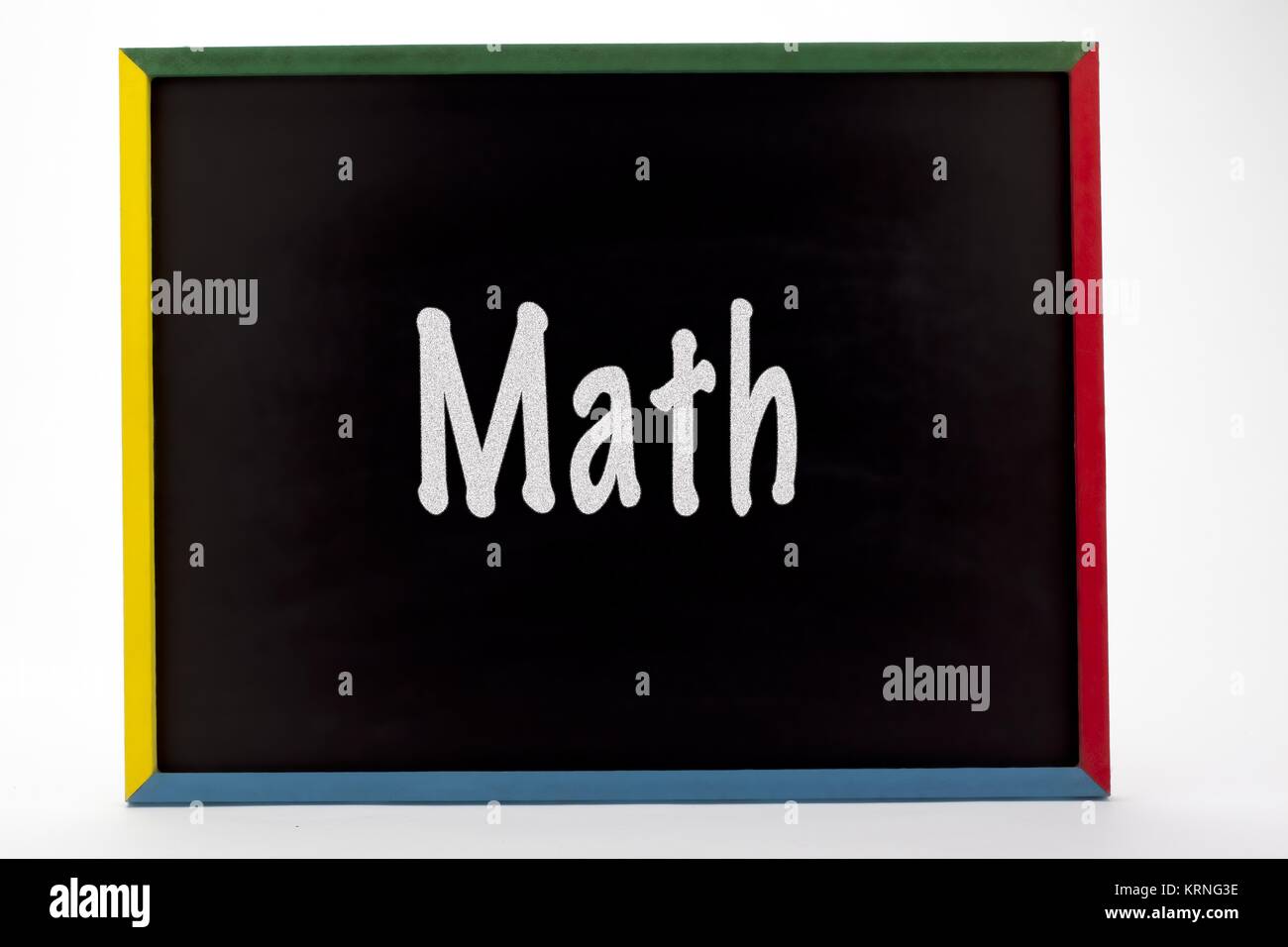 math written on slate board Stock Photo - Alamy