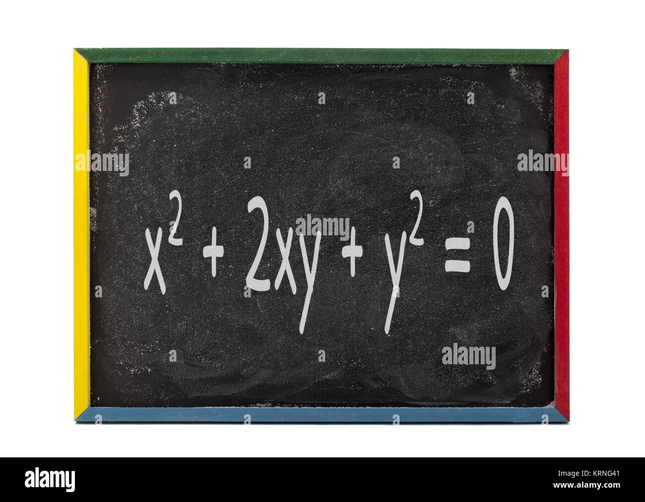 maths formula written on slate board Stock Photo - Alamy