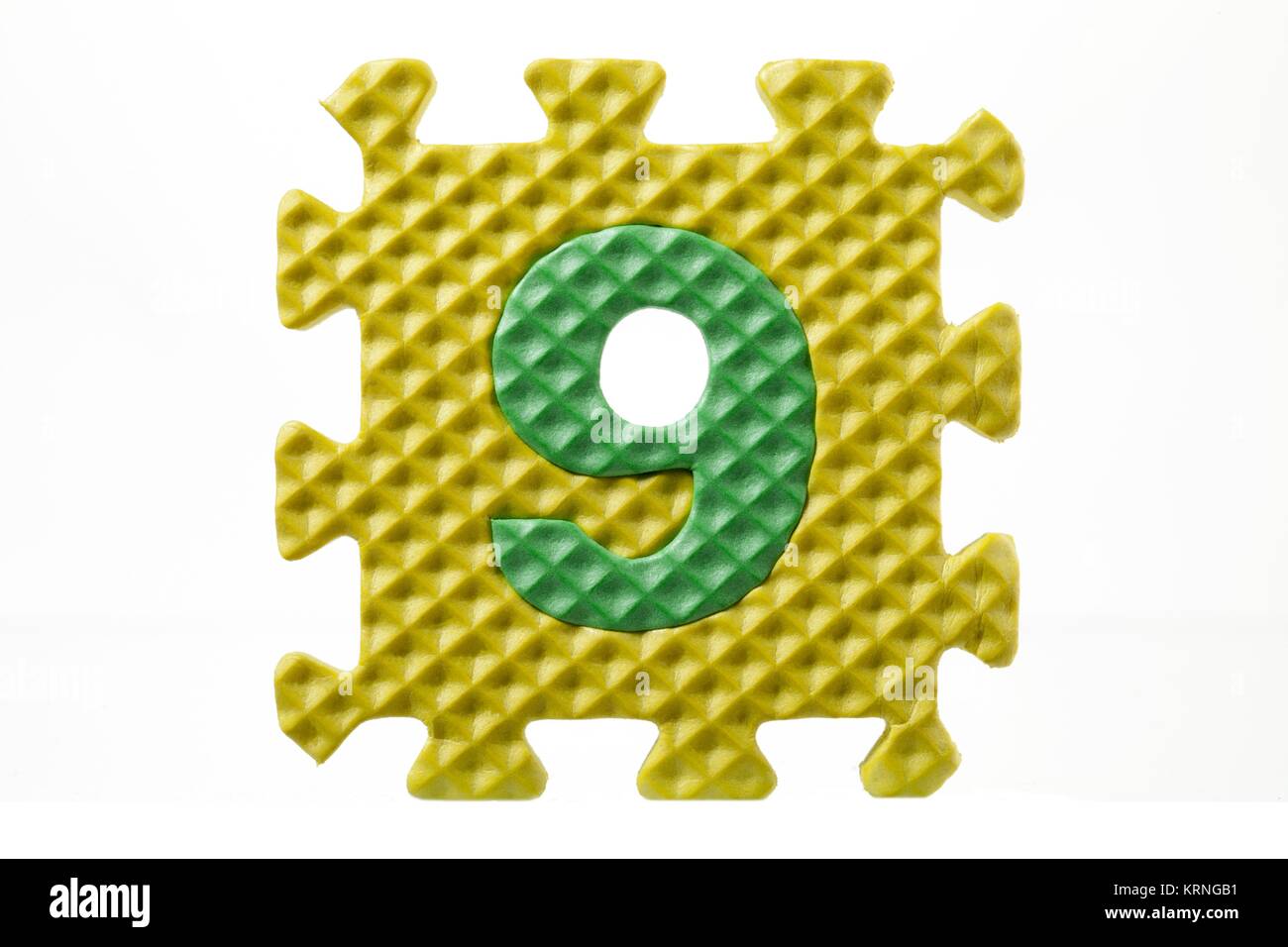 Number nine rubber puzzle hi-res stock photography and images - Alamy