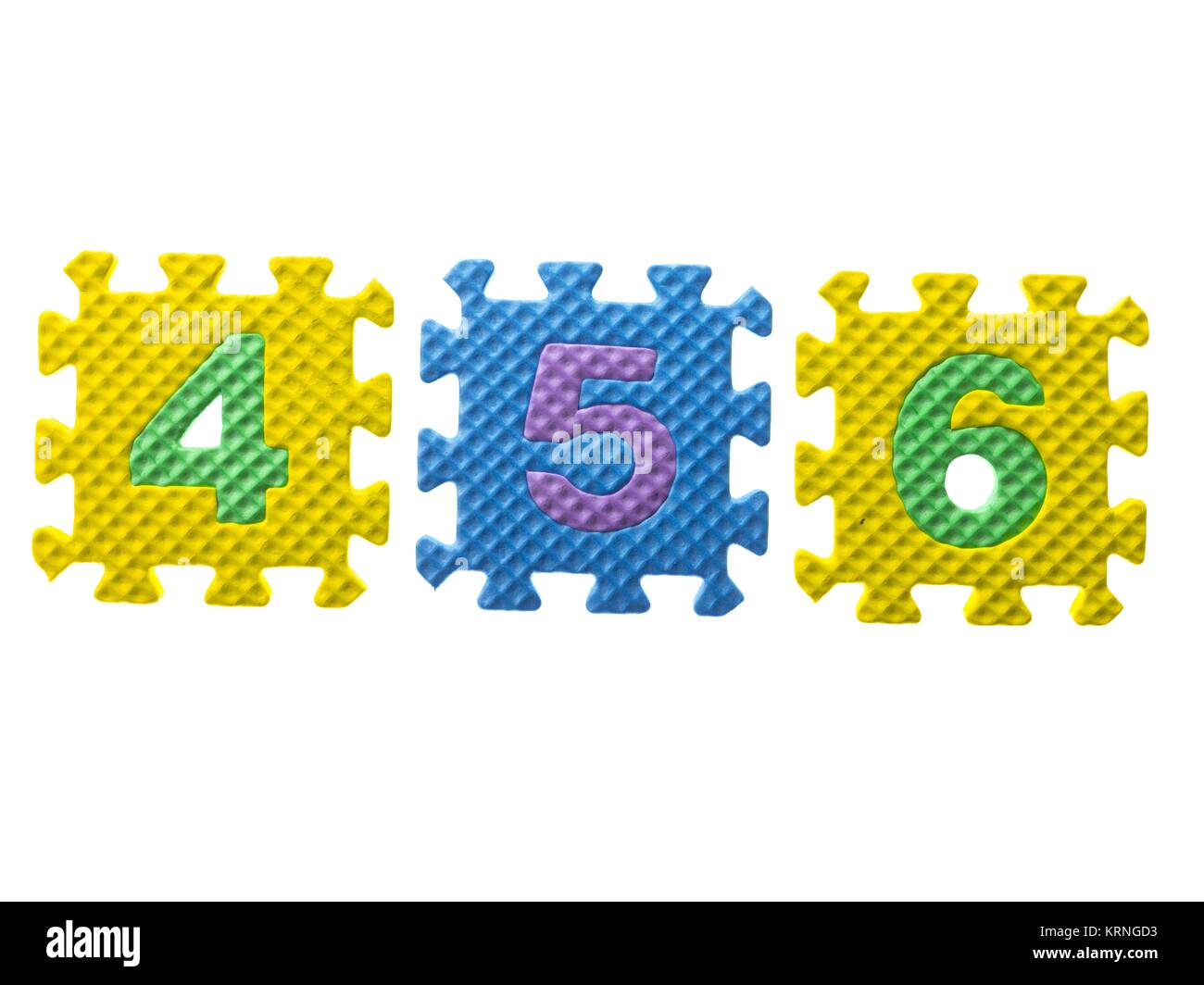 numbered rubber puzzle pieces Stock Photo - Alamy