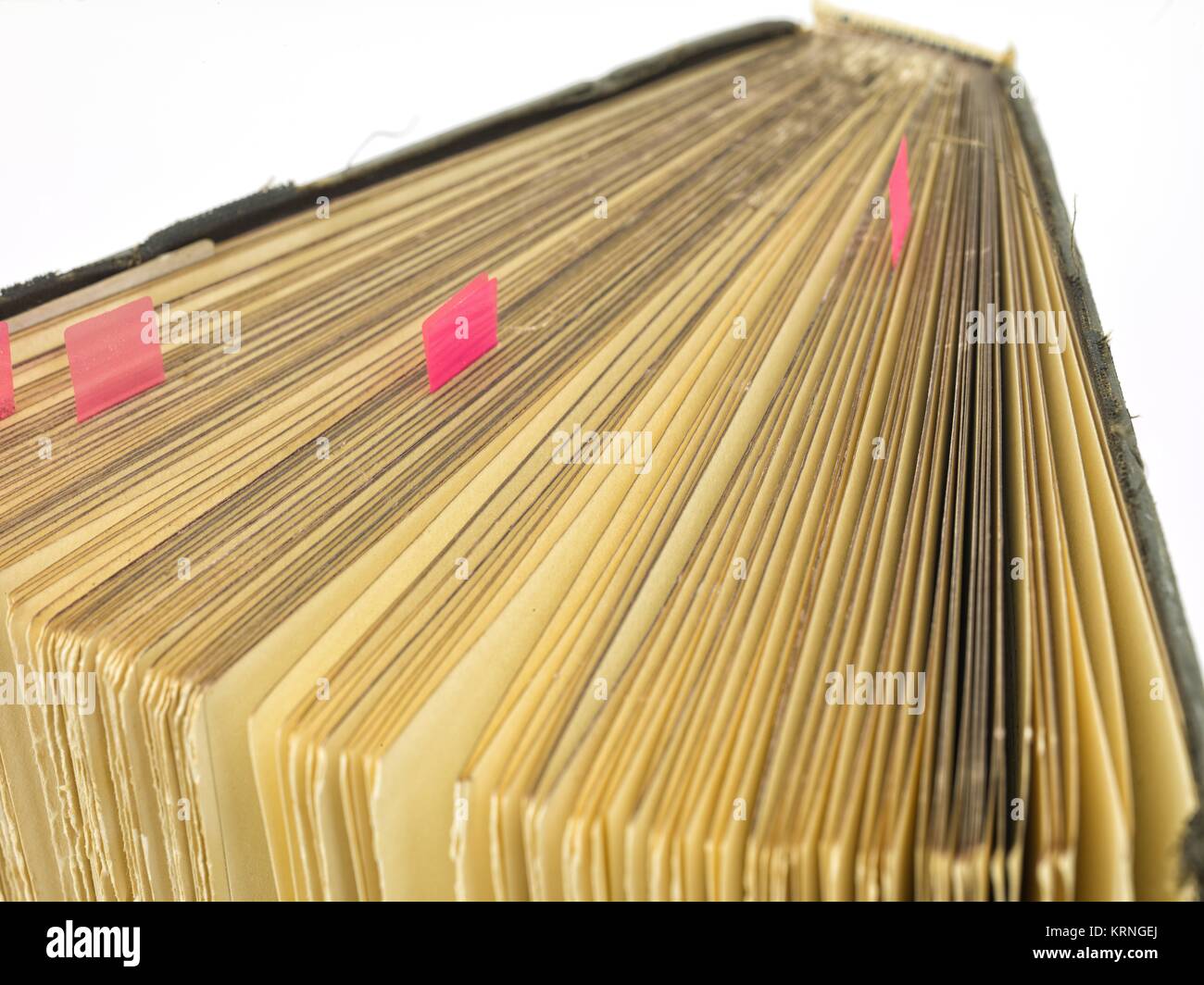 old book fanned open Stock Photo - Alamy