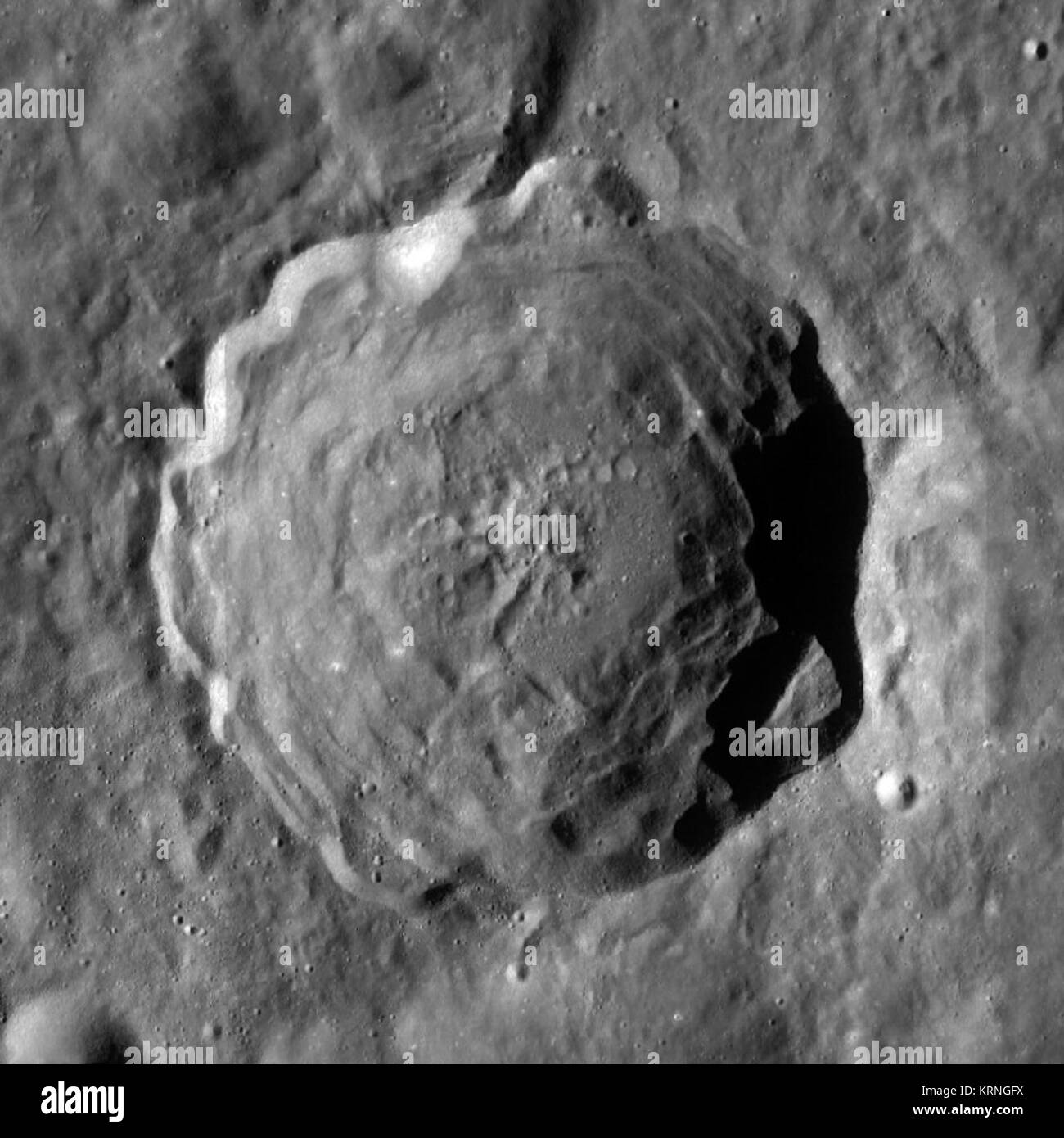 Blazhko crater LROC WAC Stock Photo - Alamy