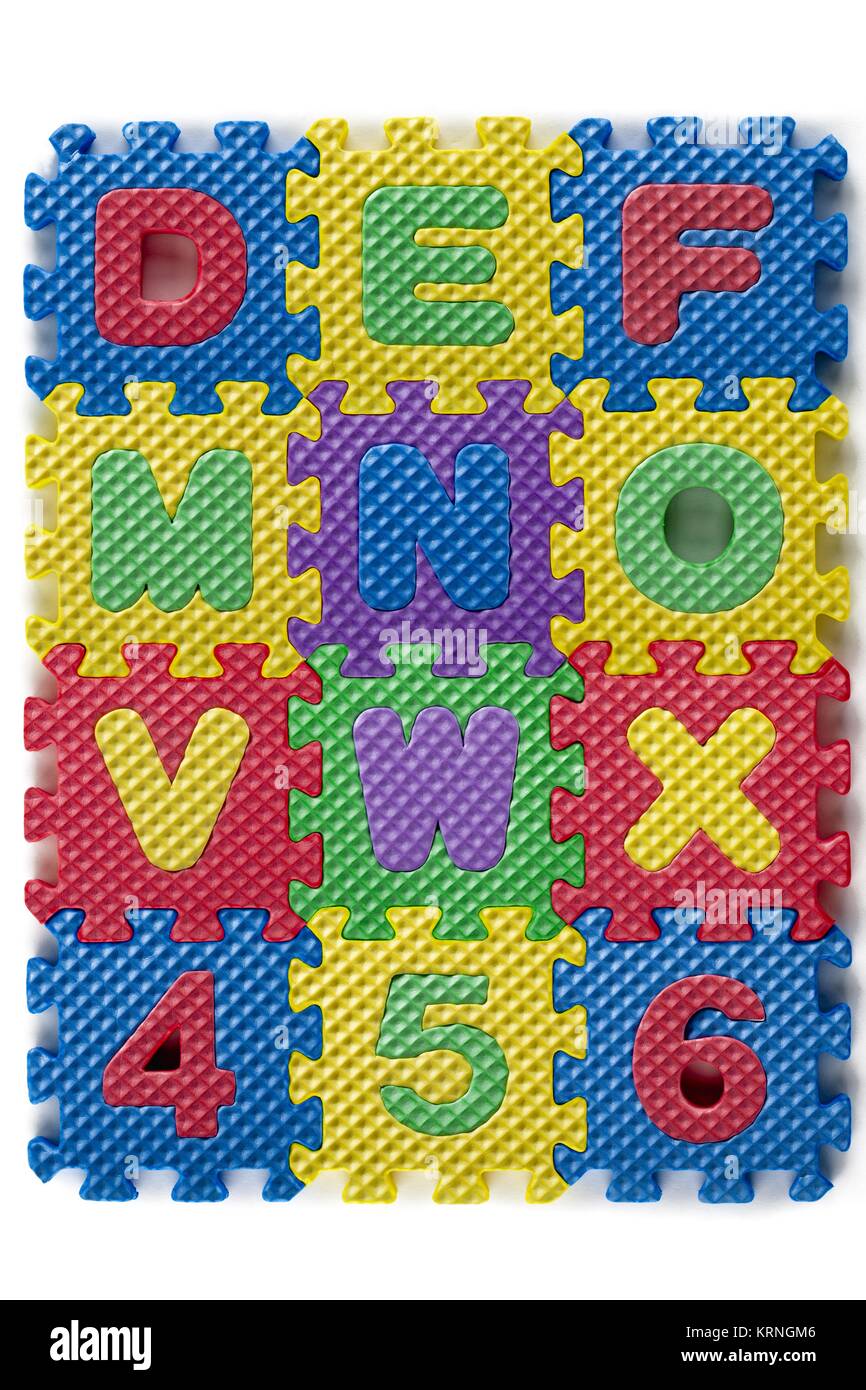 overhead shot of a rubber puzzle Stock Photo - Alamy