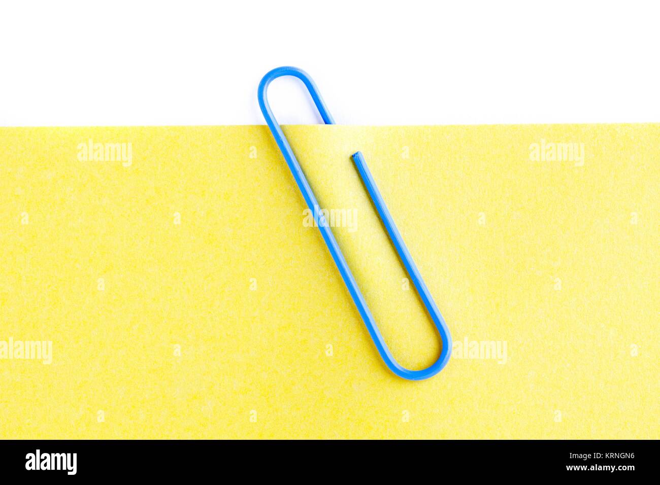paper clip on note Stock Photo - Alamy