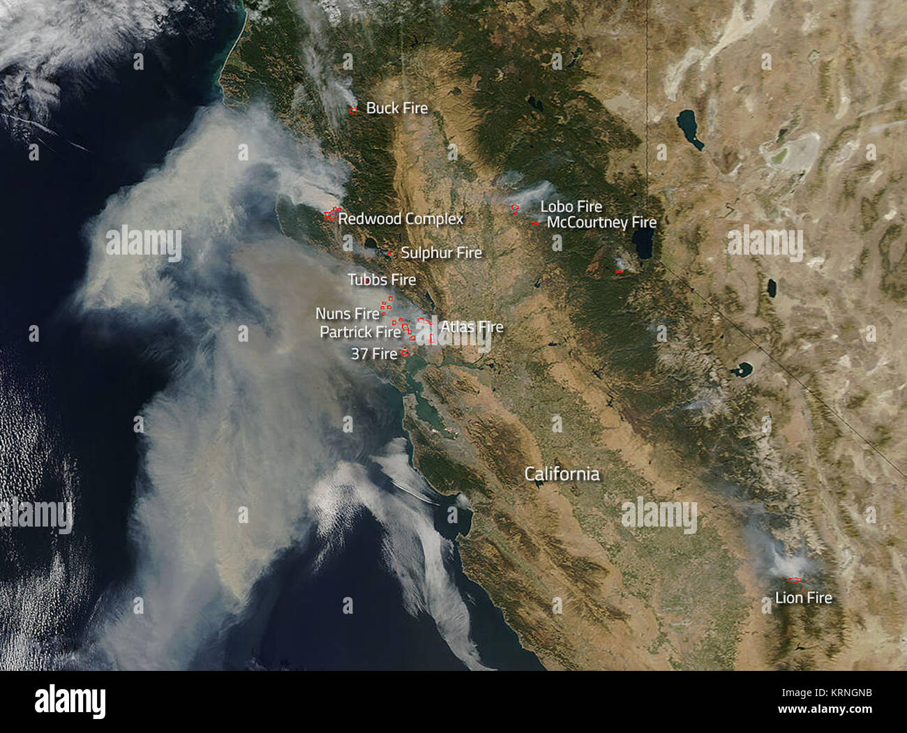 20171010-Tubbs Fire California Stock Photo - Alamy