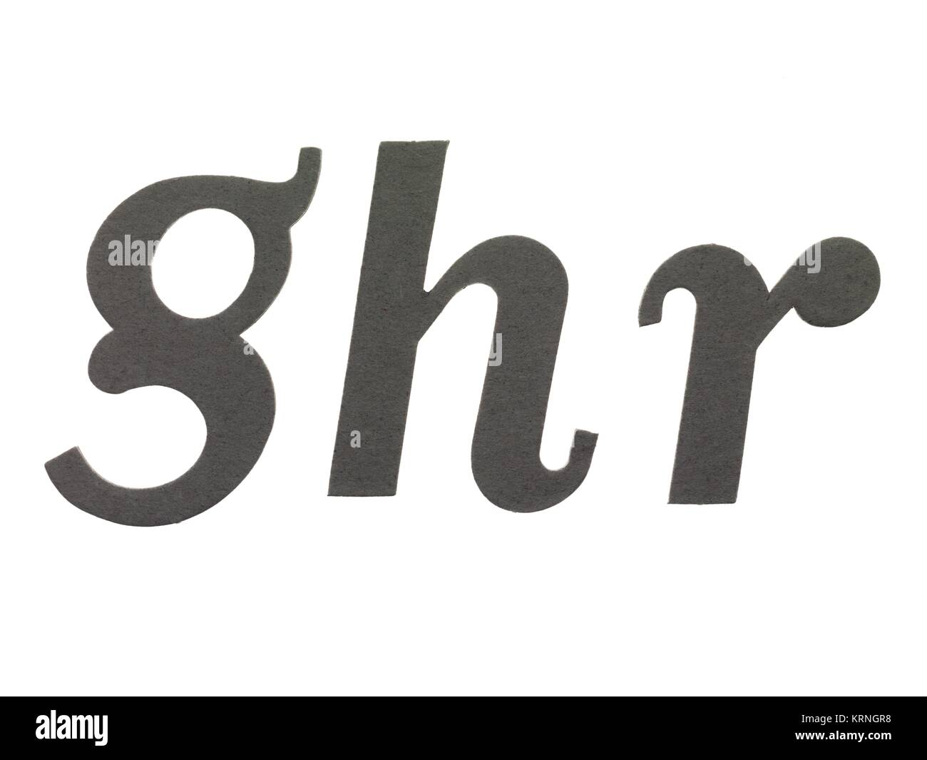 Ghr font hi-res stock photography and images - Alamy