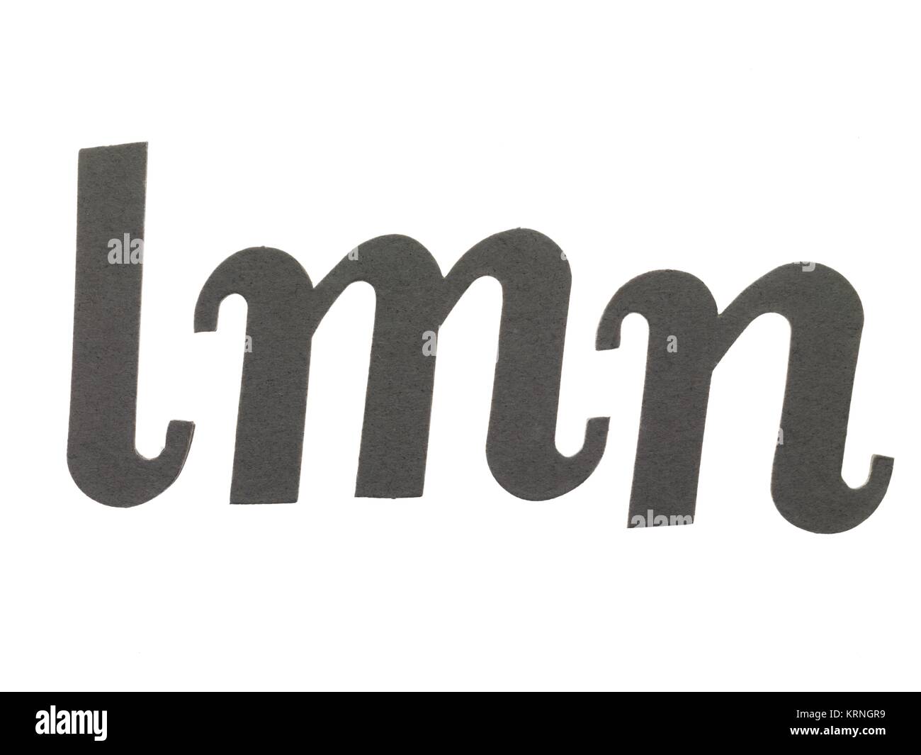 Lmn alphabet hi-res stock photography and images - Alamy