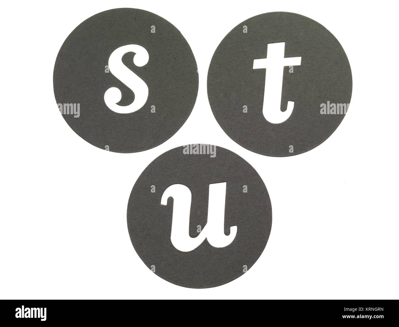 Letter stu Cut Out Stock Images & Pictures - Alamy