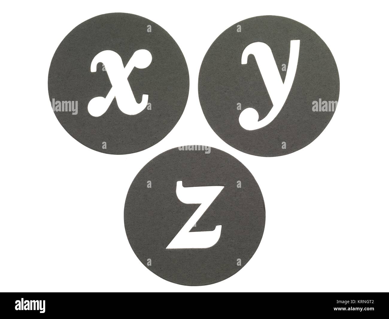 Xyz alphabet hi-res stock photography and images - Alamy