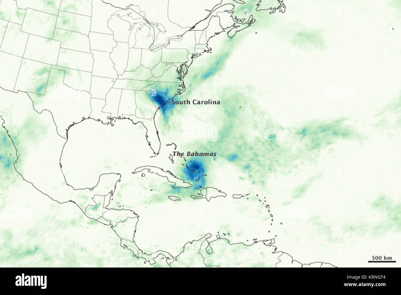 Devastating Rainfall in The Bahamas and South Carolina Stock Photo - Alamy