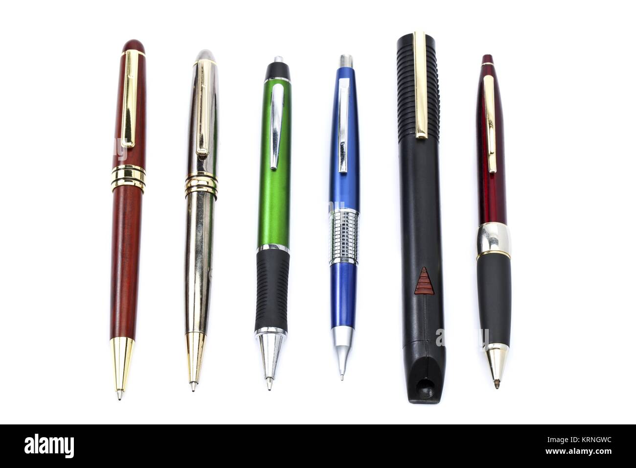 pen arranged in a row Stock Photo - Alamy
